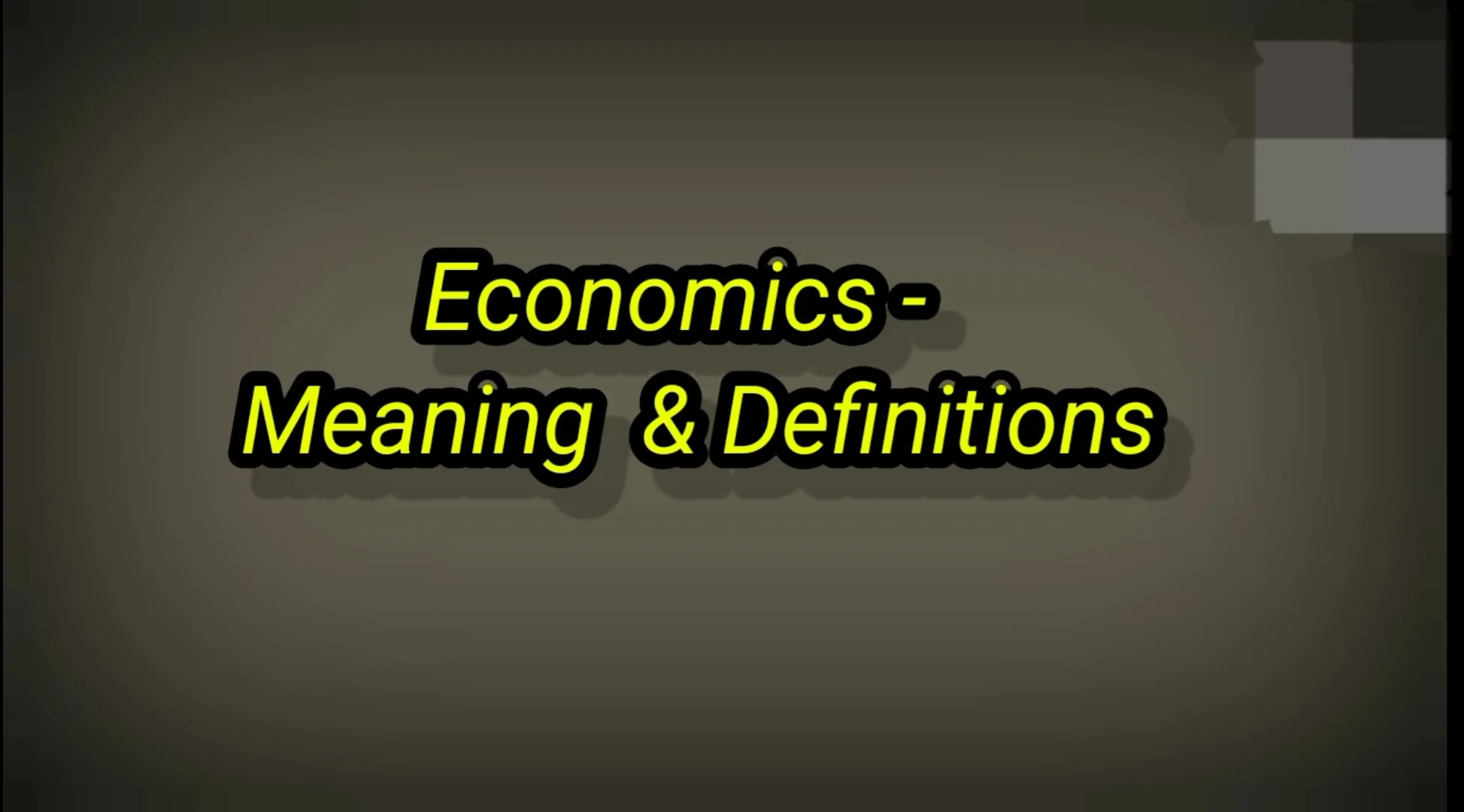 economics definition - Competitionindia